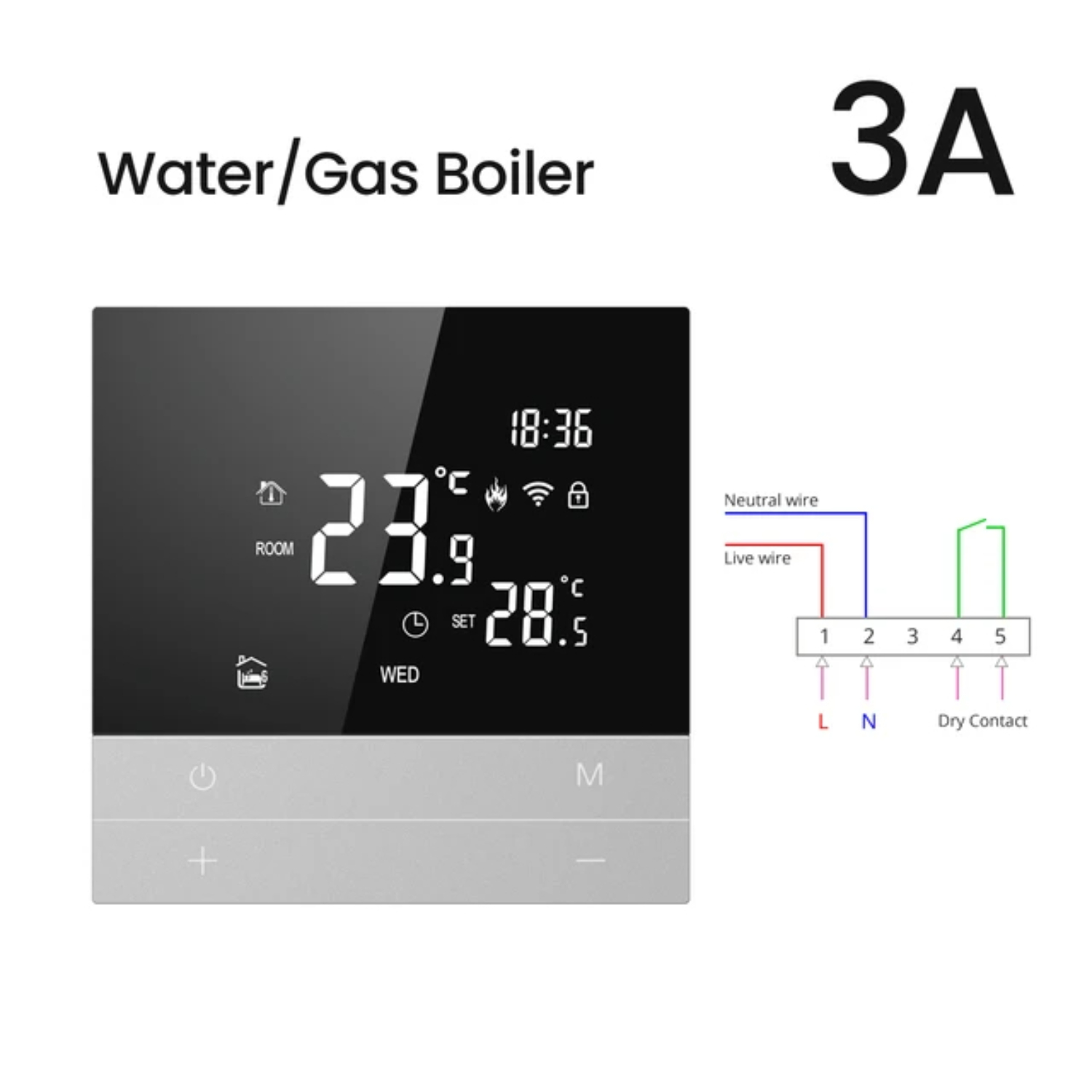 WiFi Floor/Heating Water/Gas Boiler Temperature Controller，Smart ...
