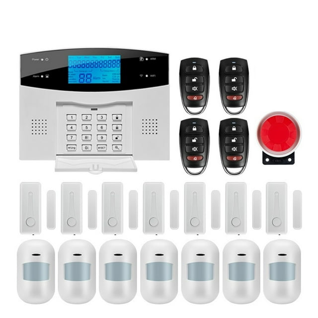 WiFi GSM Tuya Alarm System Home Security Motion Sensor Burglar Alarm ...