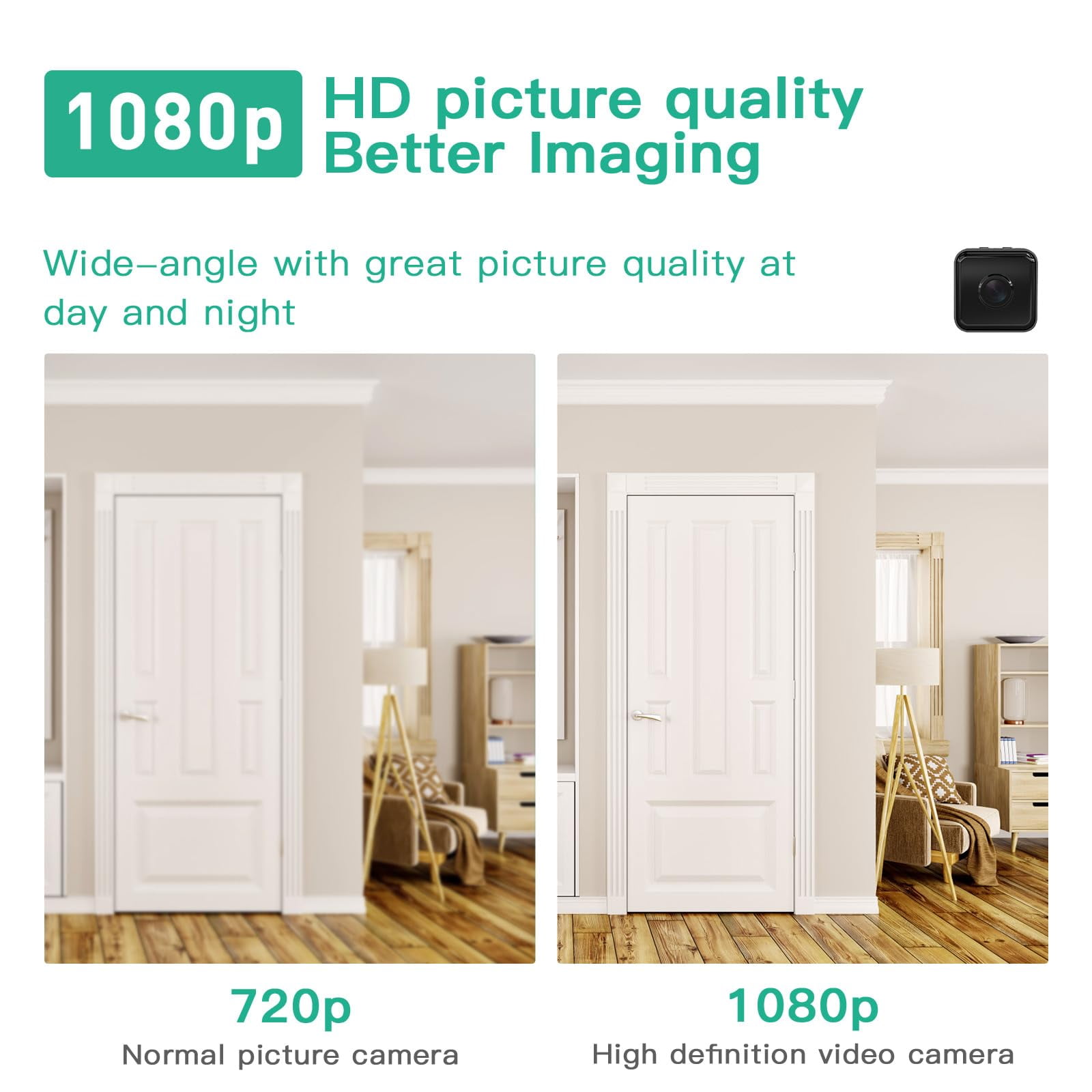 WiFi Hidden Spy Camera, Night Vision 4K HD Mini Camera, Spy Cam for ...