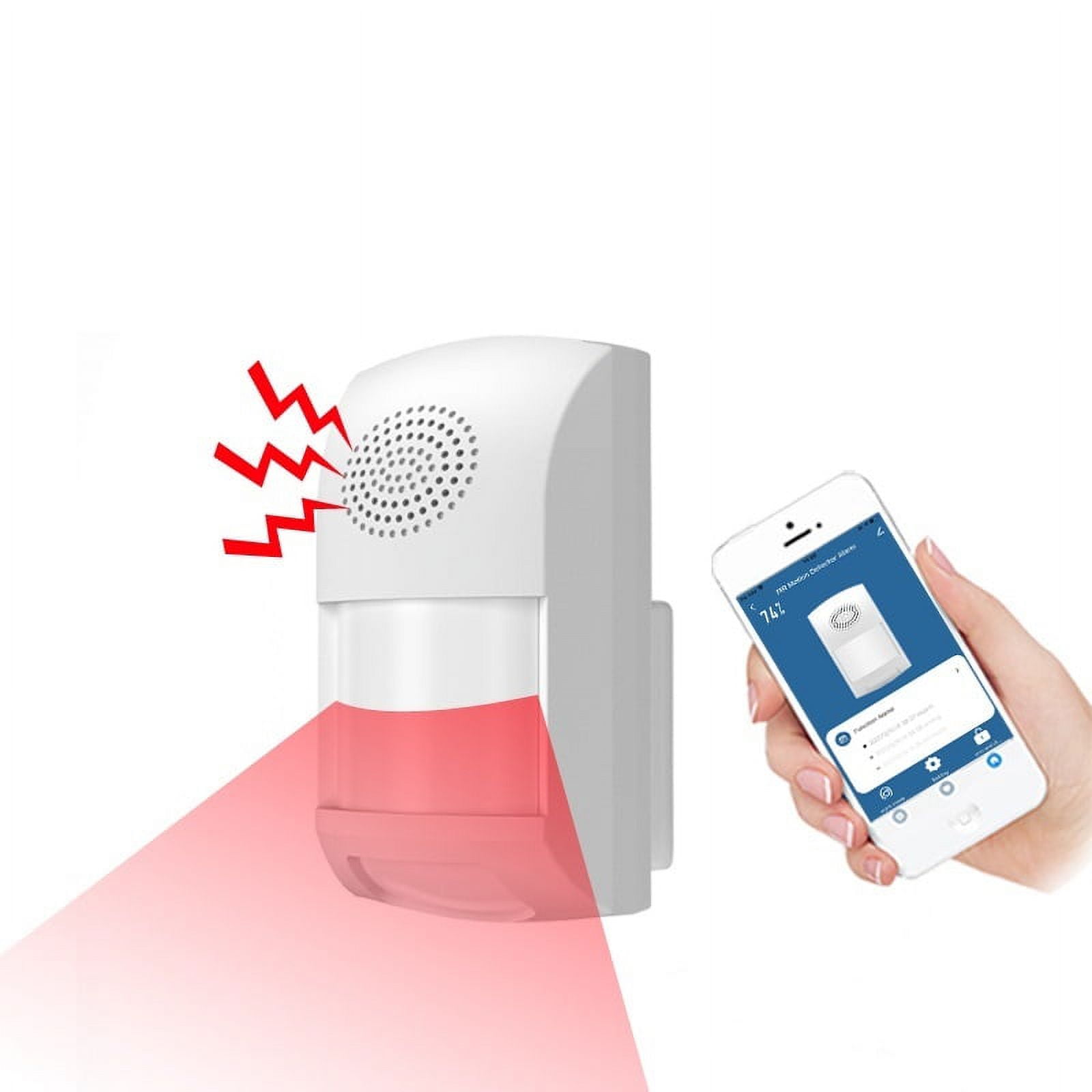 WiFi Home Burglar Alarm System Motion Detector PIR Sensor Alarm Pet ...