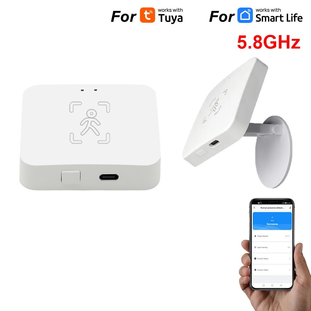 WiFi Human Presence Sensor Detector with Brightness Sensor for Smart ...