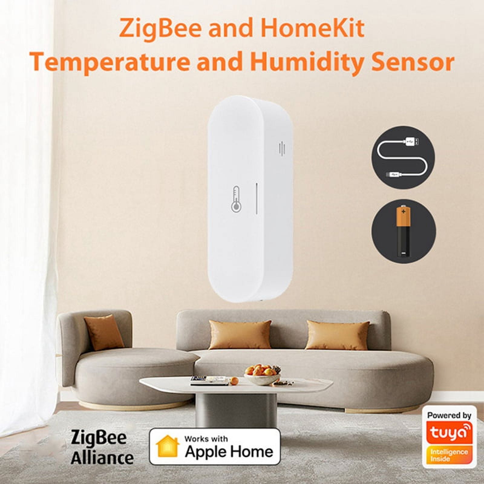 WiFi Hygrometer Thermometer Sensor Smart Temperature Humidity Monitor ...