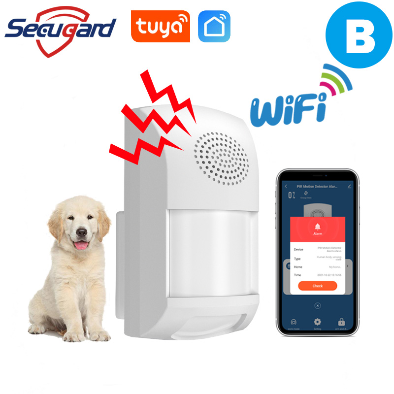 WiFi Infrared Detector Tuya Motion Sensor 25kg Pet Immune Detectors Alarm Smart Life APP Push ...