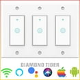 WiFi Enabled 3 Gang Touch Wall Switch - Alexa & Google Assistant ...