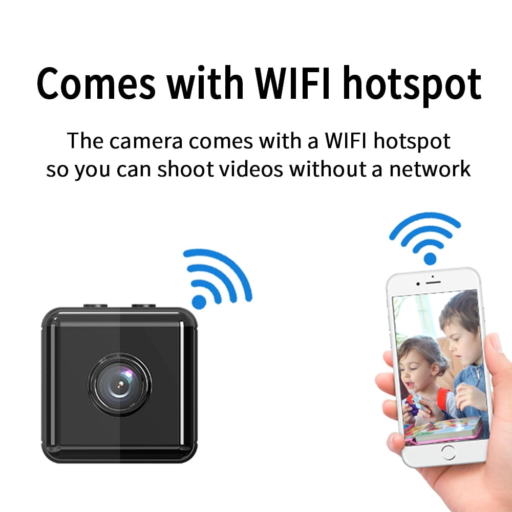 WiFi Mini Camera - Real 1080P HD Wireless Nanny Cam Portable Baby ...