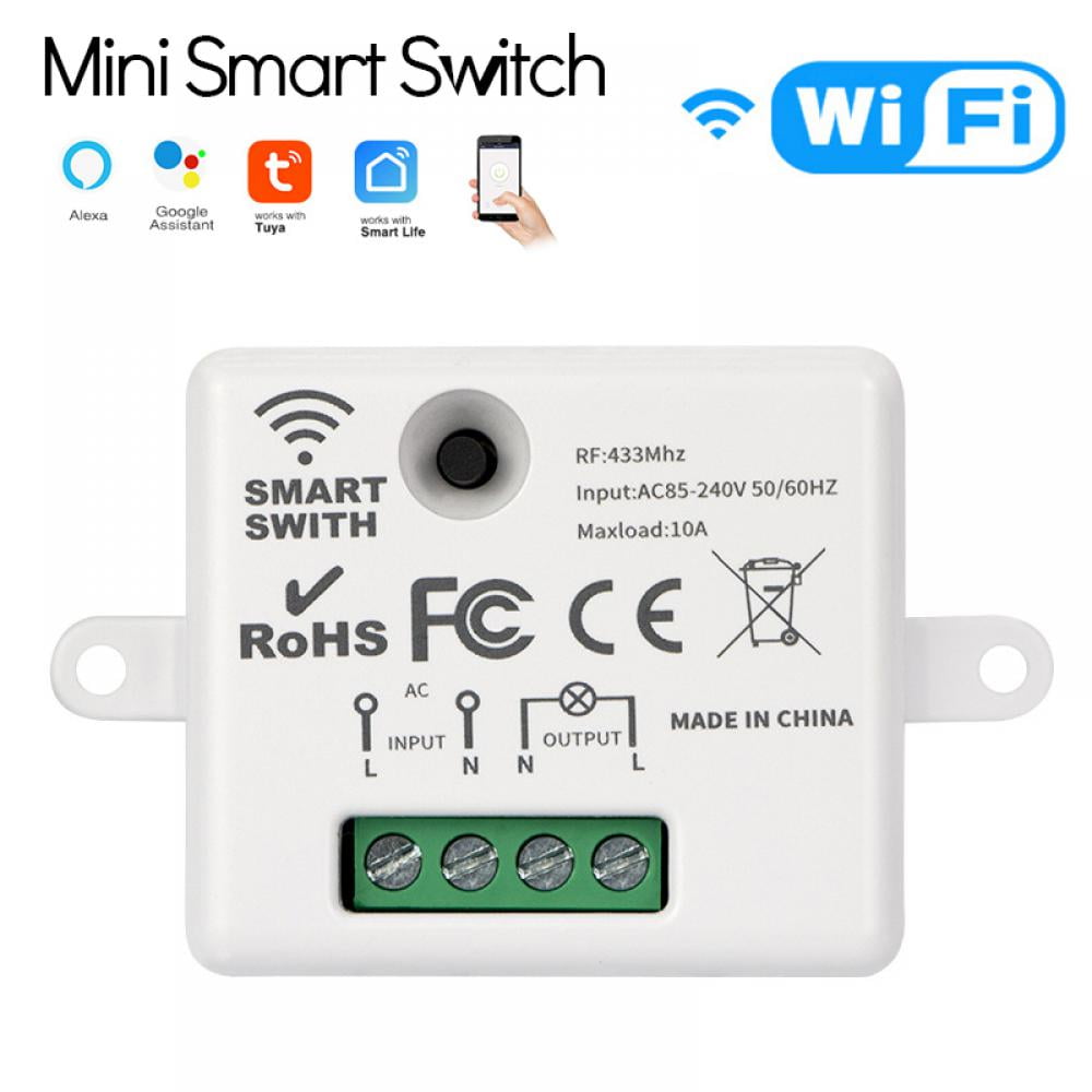WiFi Mini intelligent switch Tuya single wire mobile phone remote ...