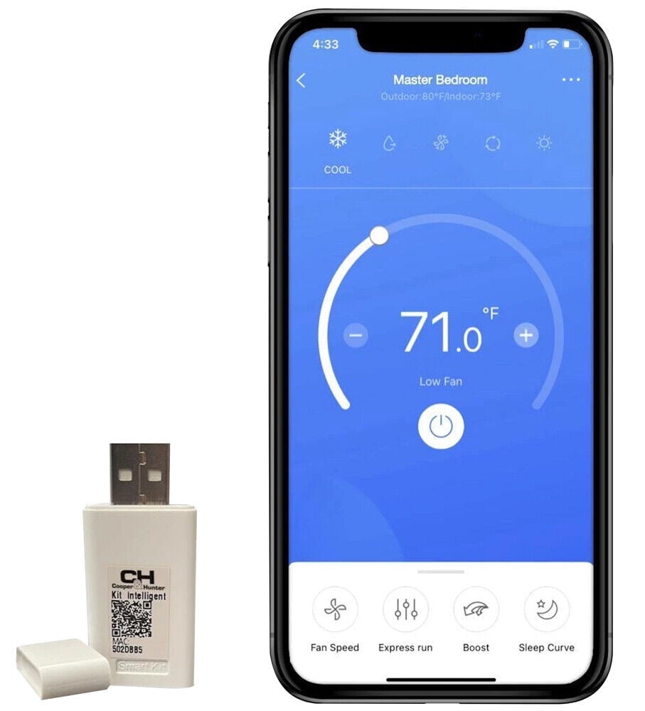 Cooper & Hunter Mini Split System USB WiFi Adapter for Wall Mount Air ...