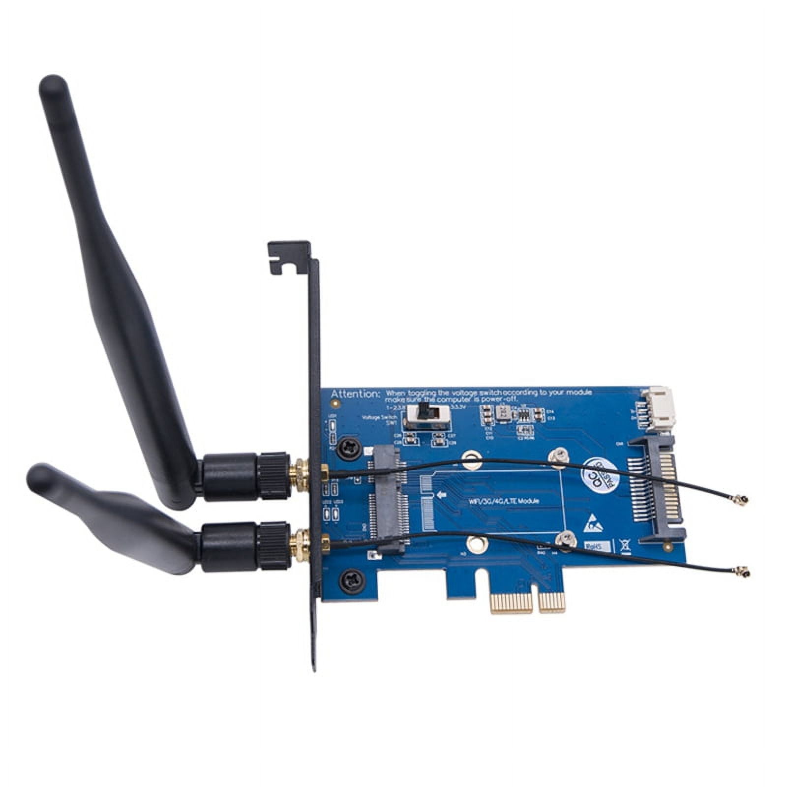 WiFi Module Mini PCI-E Express to PCI-E 1x Adapter Card 3g/4g to PCI-E ...