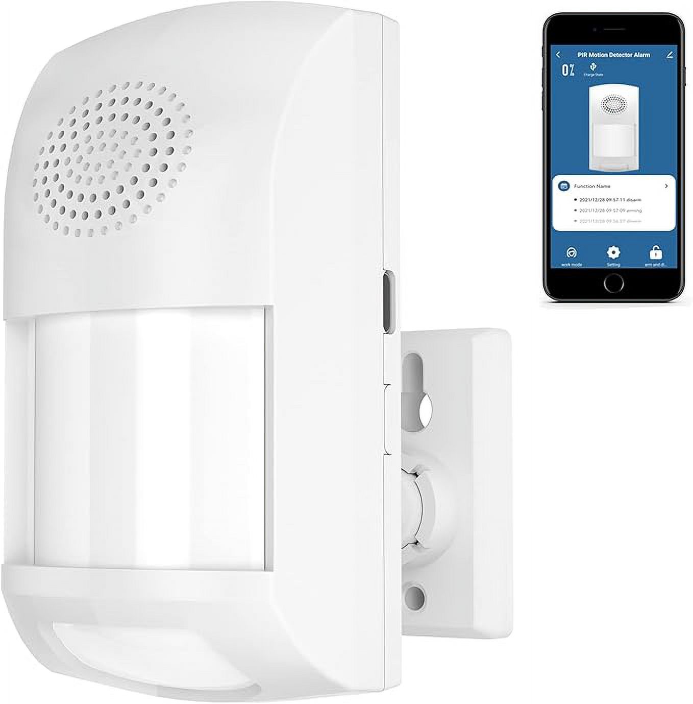 WiFi Motion Sensor Alarm: Smart PIR Motion Detector Alert with 110dB ...