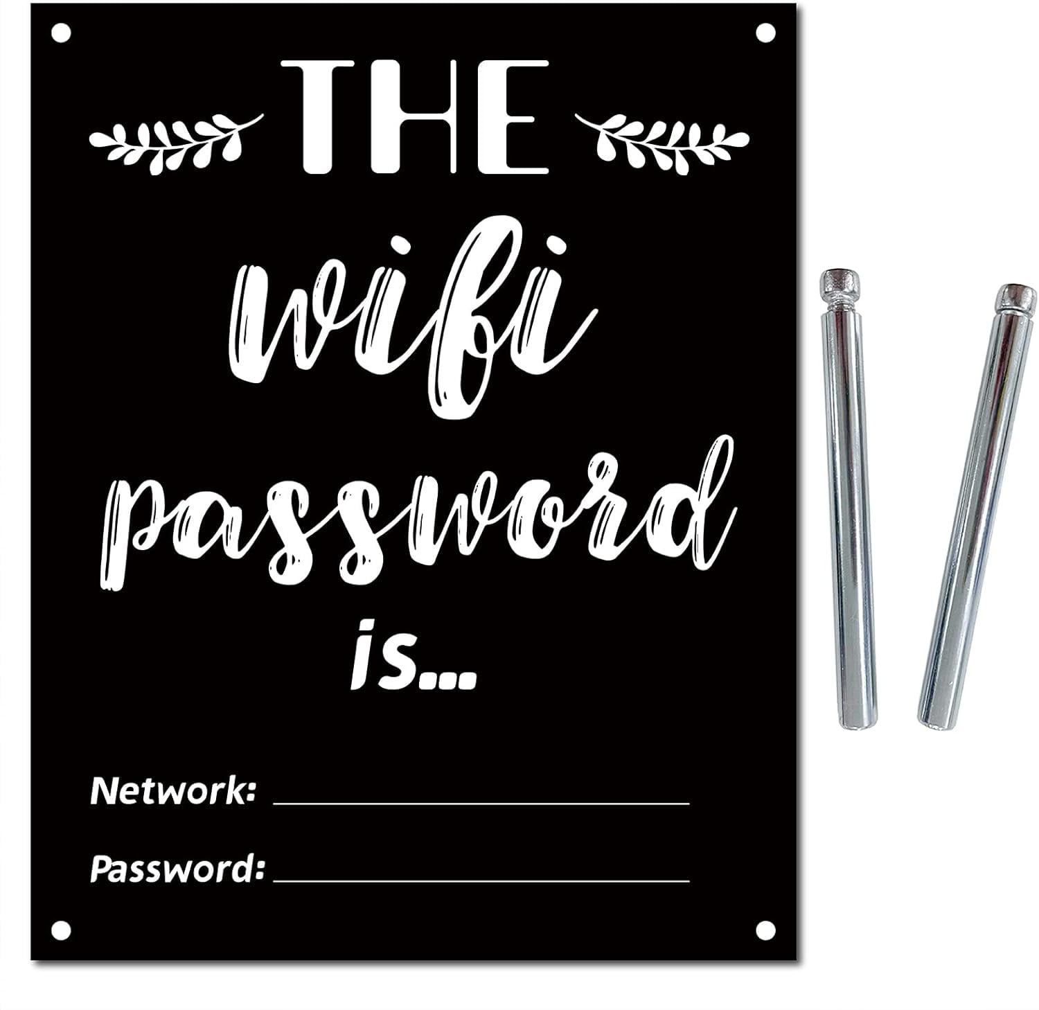 WiFi Password Sign Wooden Signs Table Sign Hanging Plaque Board ...