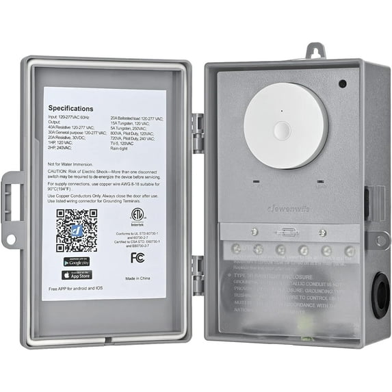 WiFi Pool Pump Controller, Heavy Duty 40A 120-277 VAC 2HP Wireless ...
