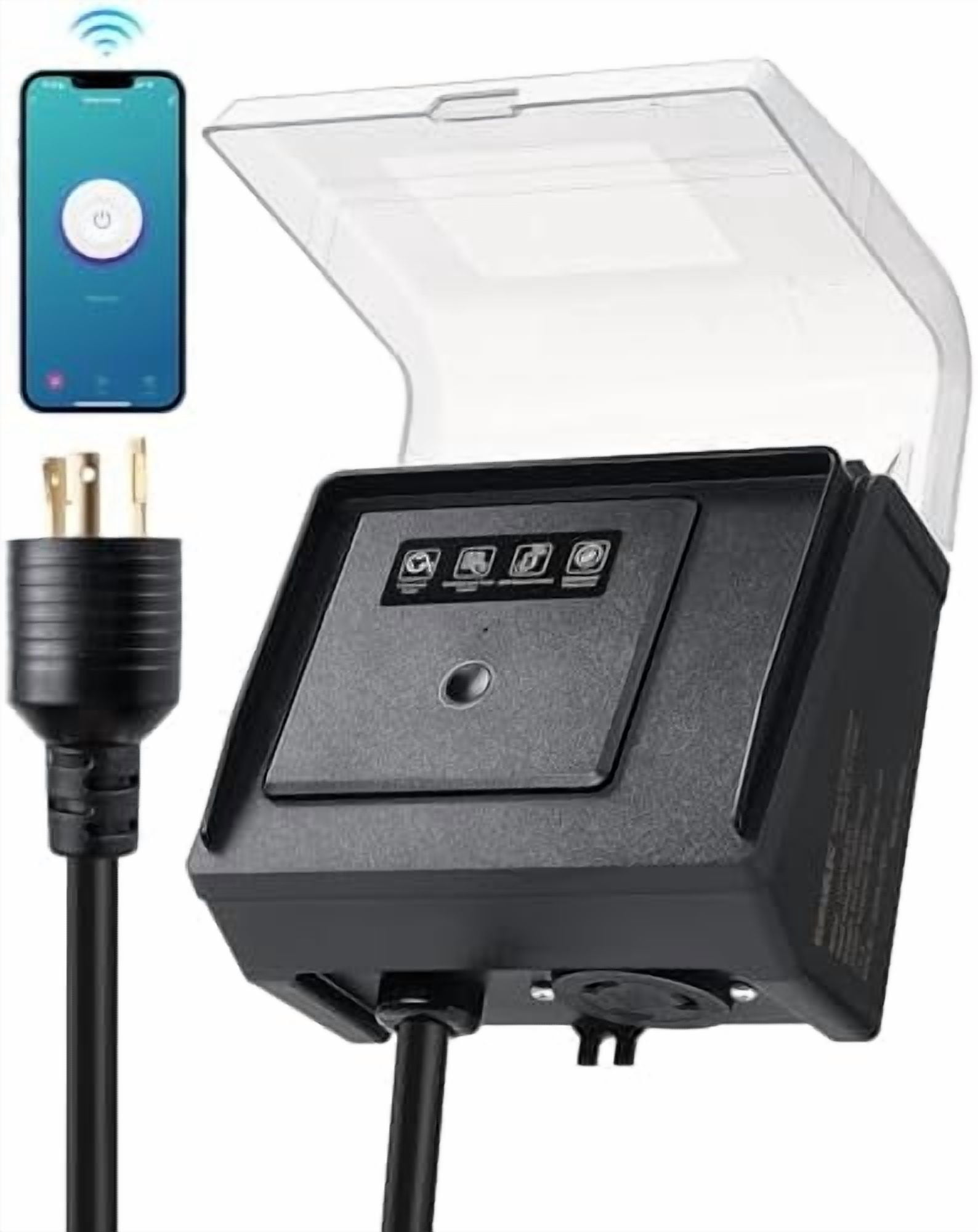 WiFi Pool Timer for Above-Ground Pools, Twist-Lock NEMA L5-20R Plug-in ...