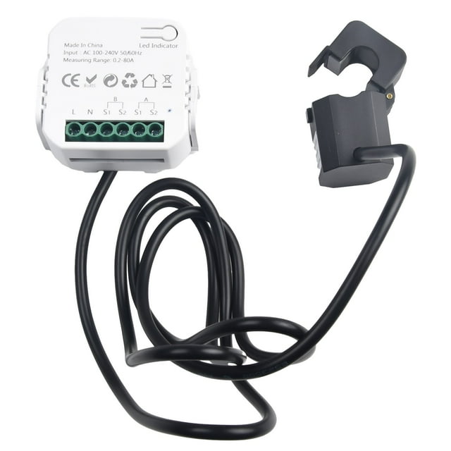 WiFi Power Meter for Smart Home 2 Channel Power Monitoring with Clamp ...