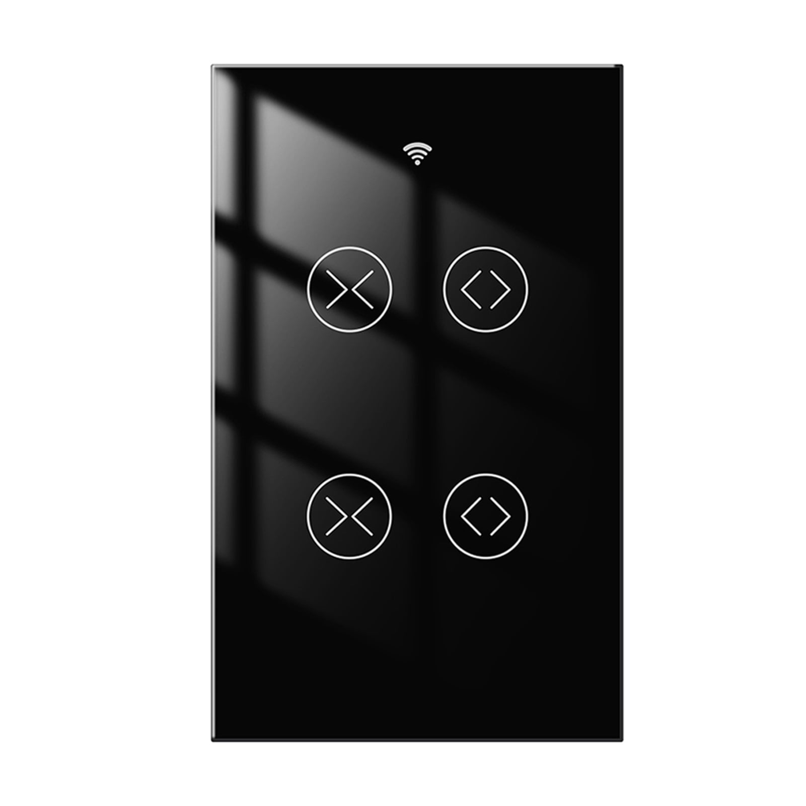 WiFi RF 2 Gang Double Curtain Blind Switch For Roller Shutter Electric ...