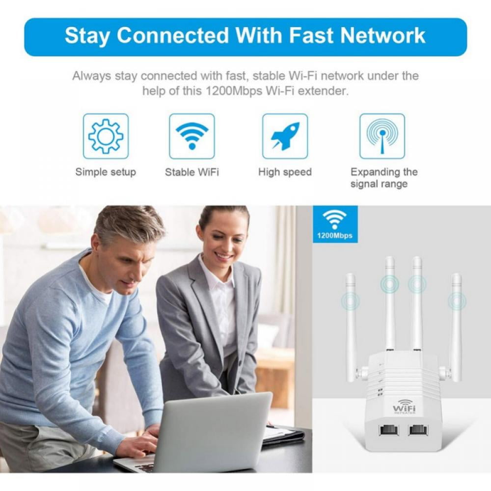 PROJECTRETRO WiFi Range Extender, 1200Mbps 5Ghz WiFi Repeater Wireless ...