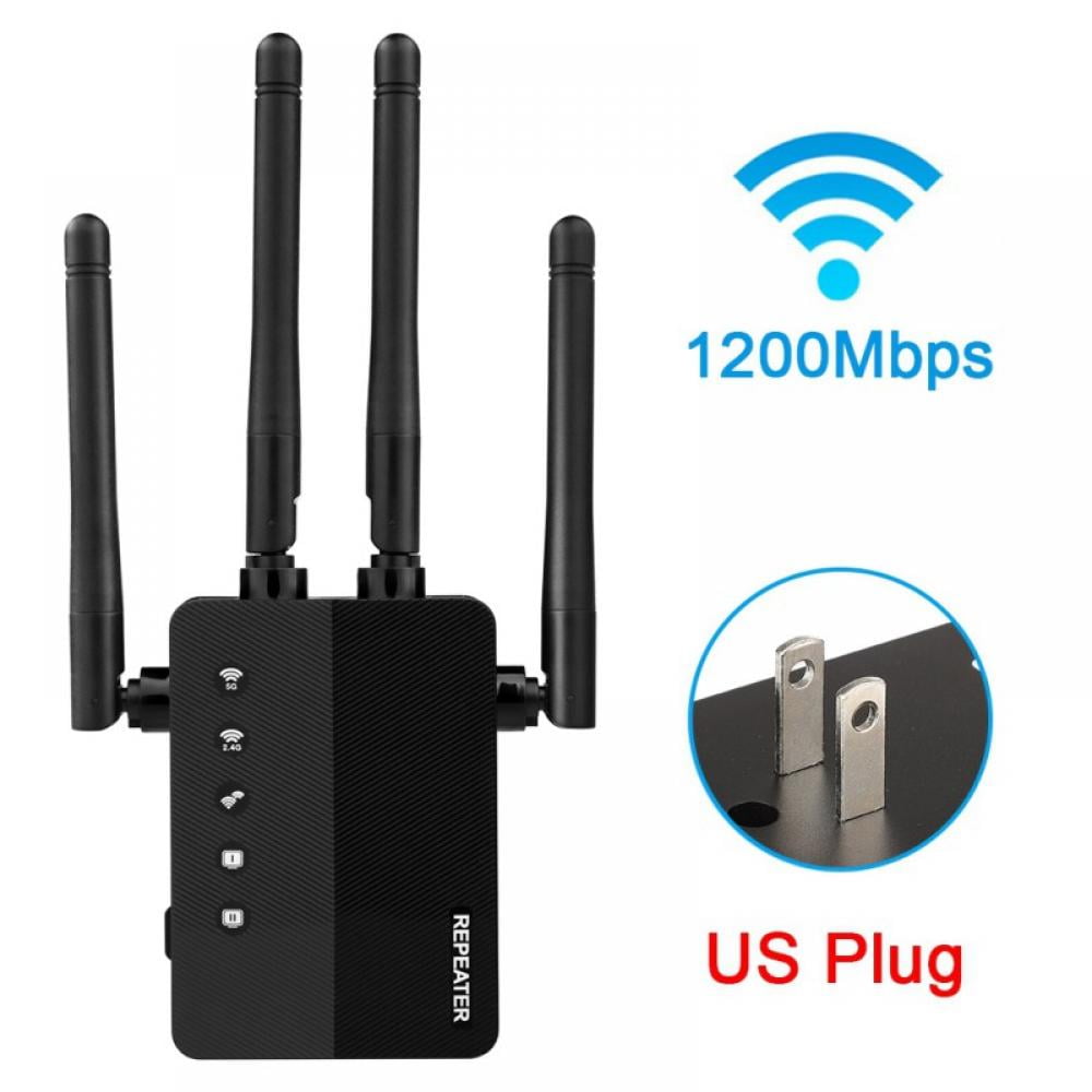 WiFi Range Extender 1200Mbps Wireless Signal Booster Internet Repeater ...