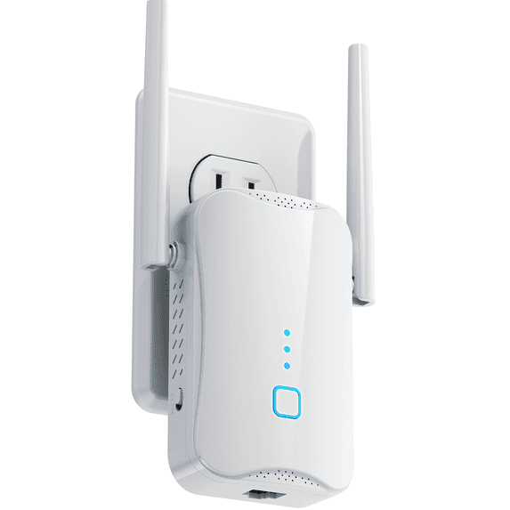 Mucard WiFi Extender Signal Booster, 2.4GHz, 300Mbps, Covers up to 9000 ...