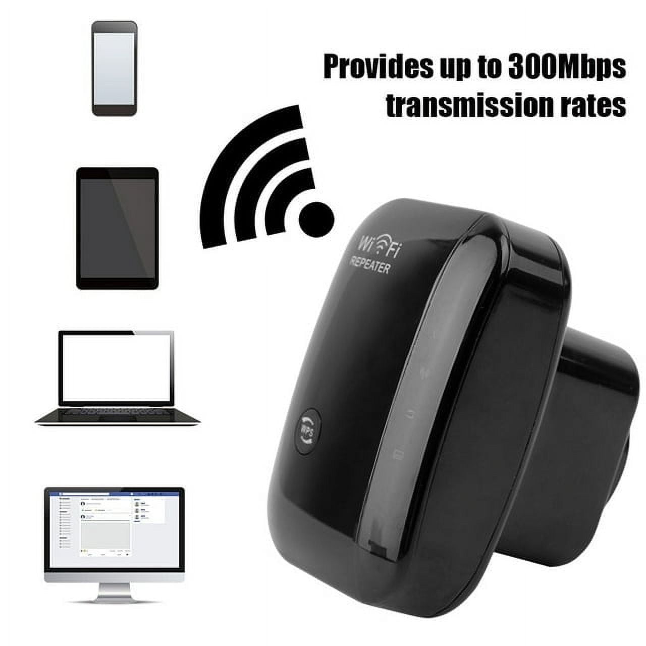 WiFi Range Extender | Up to 300Mbps |Repeater, WiFi Signal Booster ...