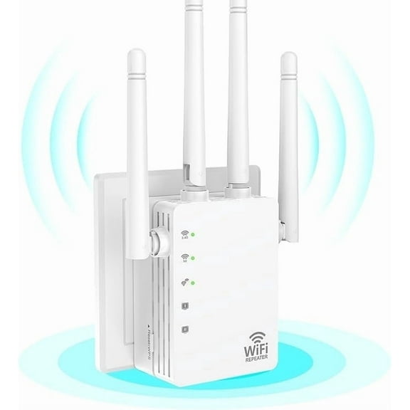 Ourlife 1200Mbps Dual-Band WiFi Repeater with 6 External Antennas, US ...