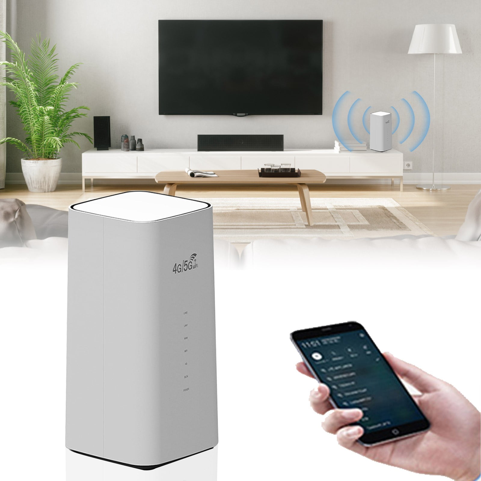 WiFi Router,4G LTE Modem with SIM Card Slot WiFi Extender Up to 1076 ...