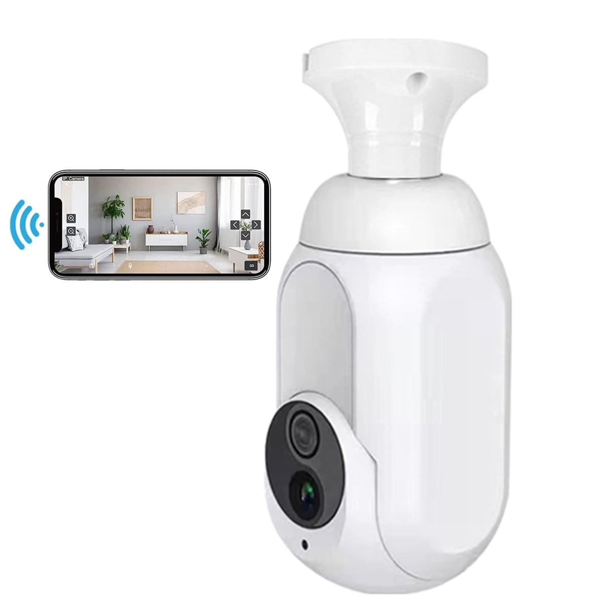 WiFi Security Camera, 1080P Wireless Dome Camera 360 Degree Pan Tilt ...