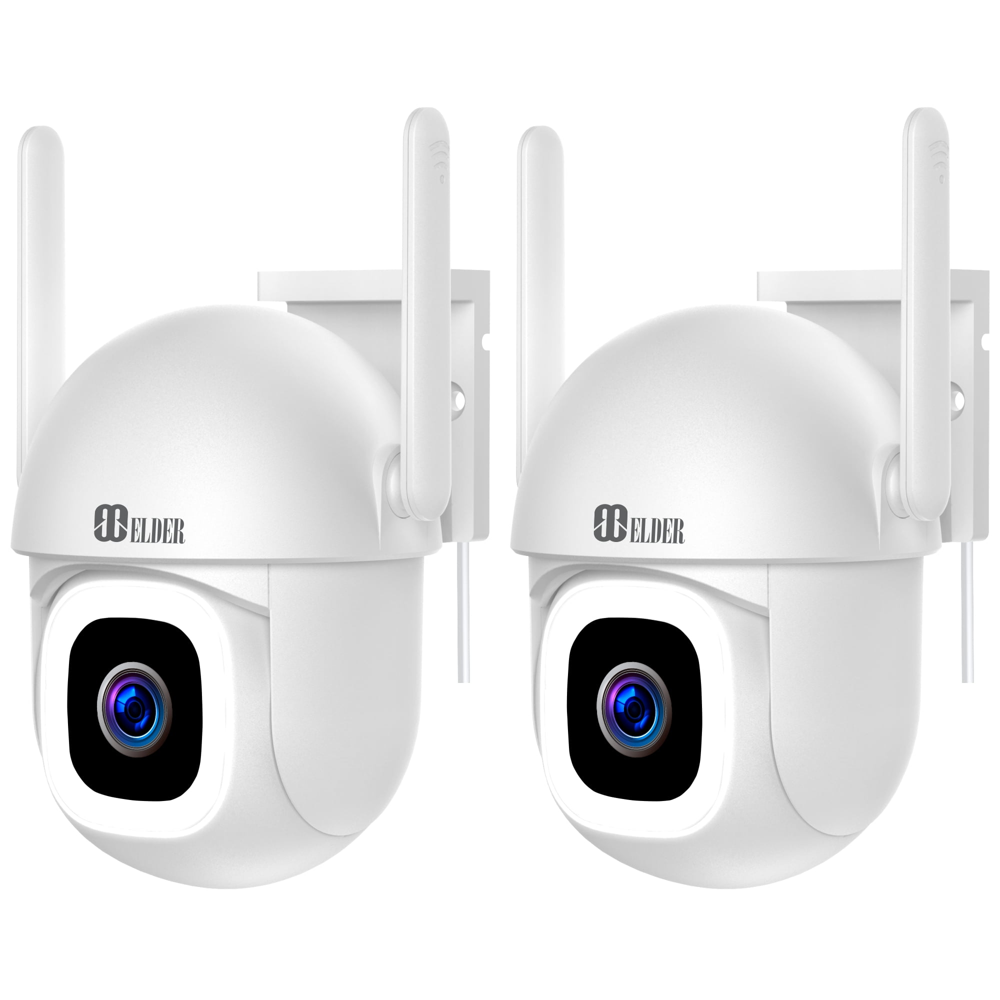 WiFi Security Camera 2K+ Outdoor x2 Pack Semi Wireless PTZ 64GB, DIY ...