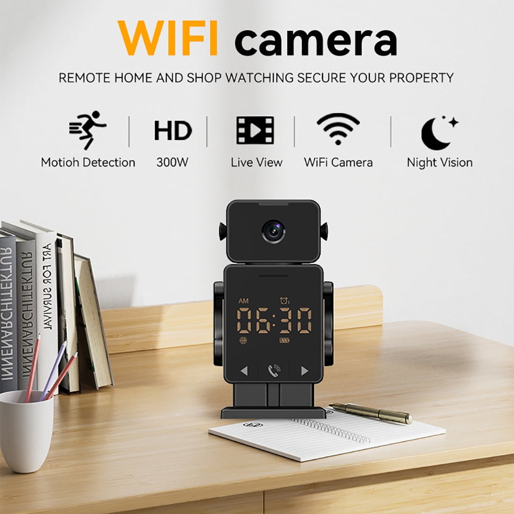 WiFi Security Camera with Built-in Battery, 180° Motion Tracking ...