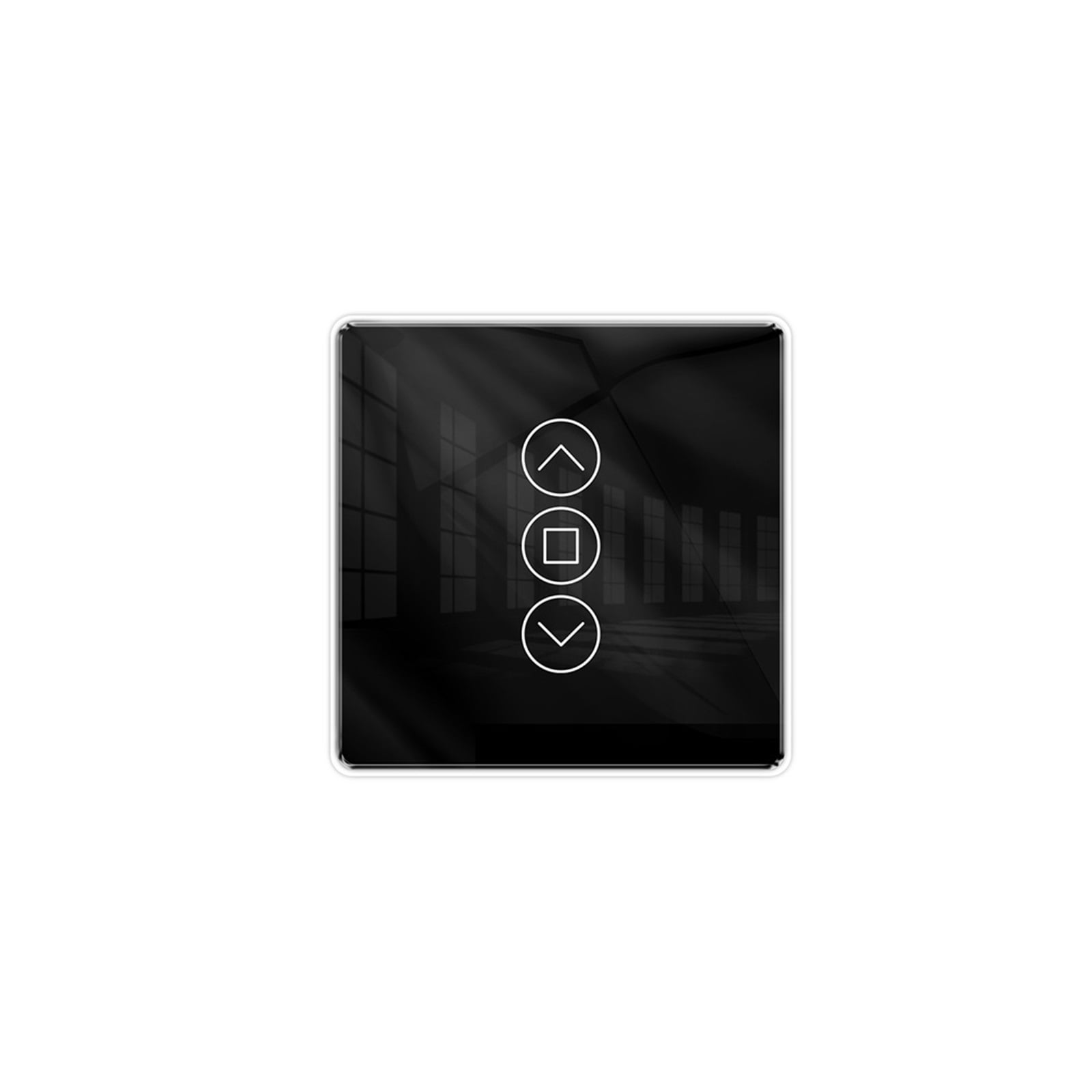 WiFi Smart Arc Glass Touch Curtain Switch For Roller Blinds Shutters ...