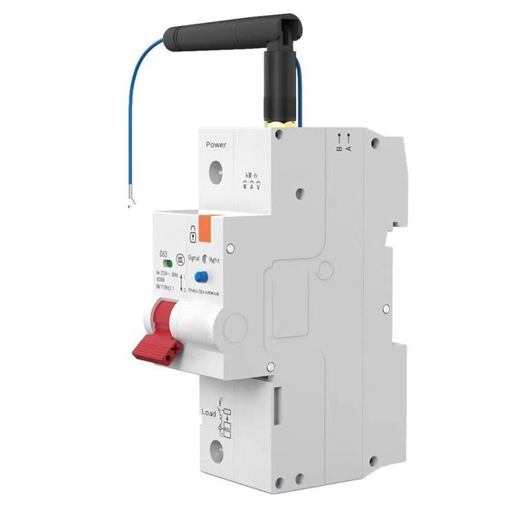 WiFi Smart Circuit Breaker 1/2P 63A Overload Short Circuit Protection ...