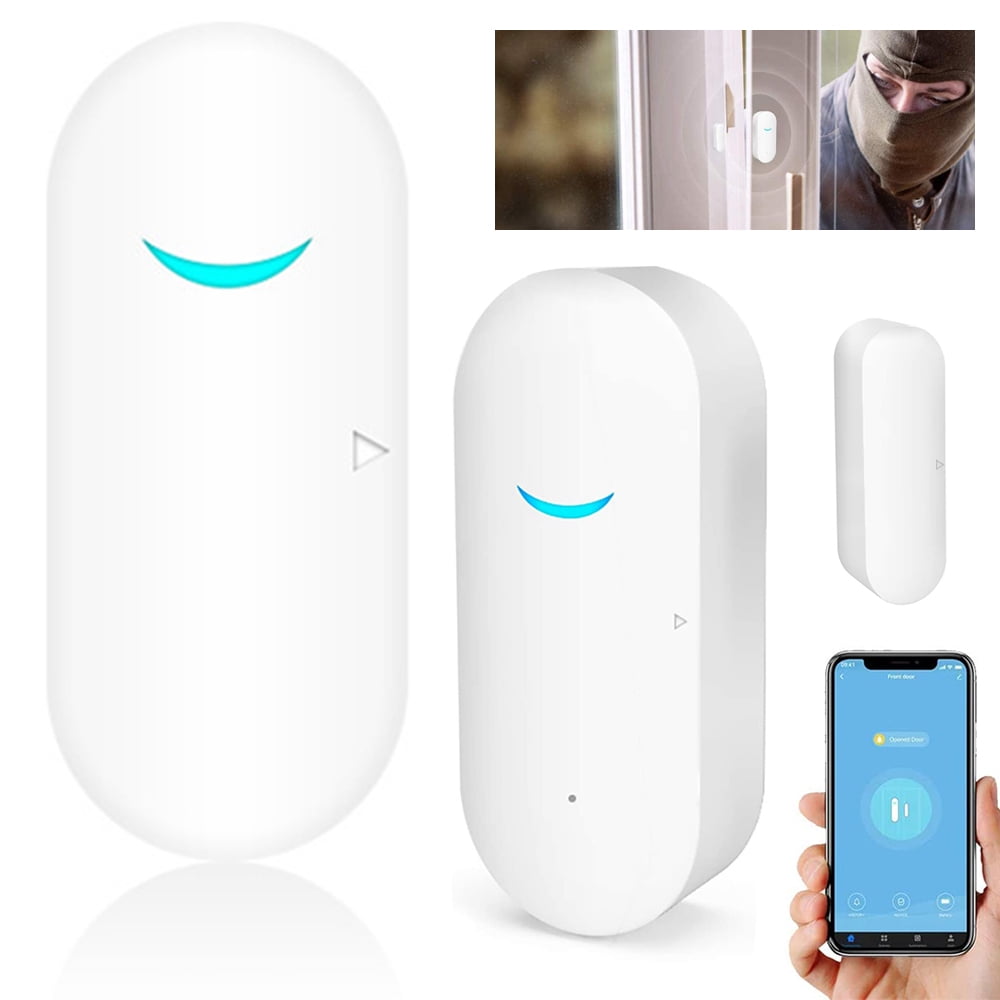 WiFi Smart Door Sensor Chime Window Entry Alarm, APP Control Wireless ...