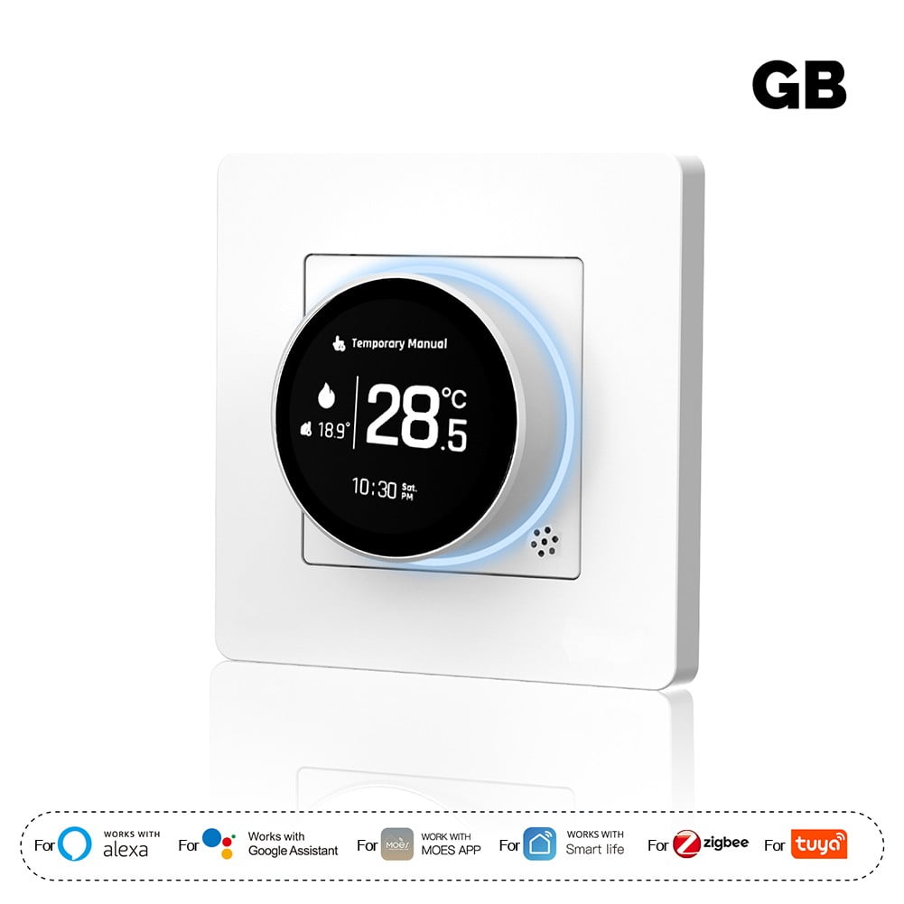 WiFi Smart Knob Thermostat Floor Heating Water Gas Boiler Temperature ...