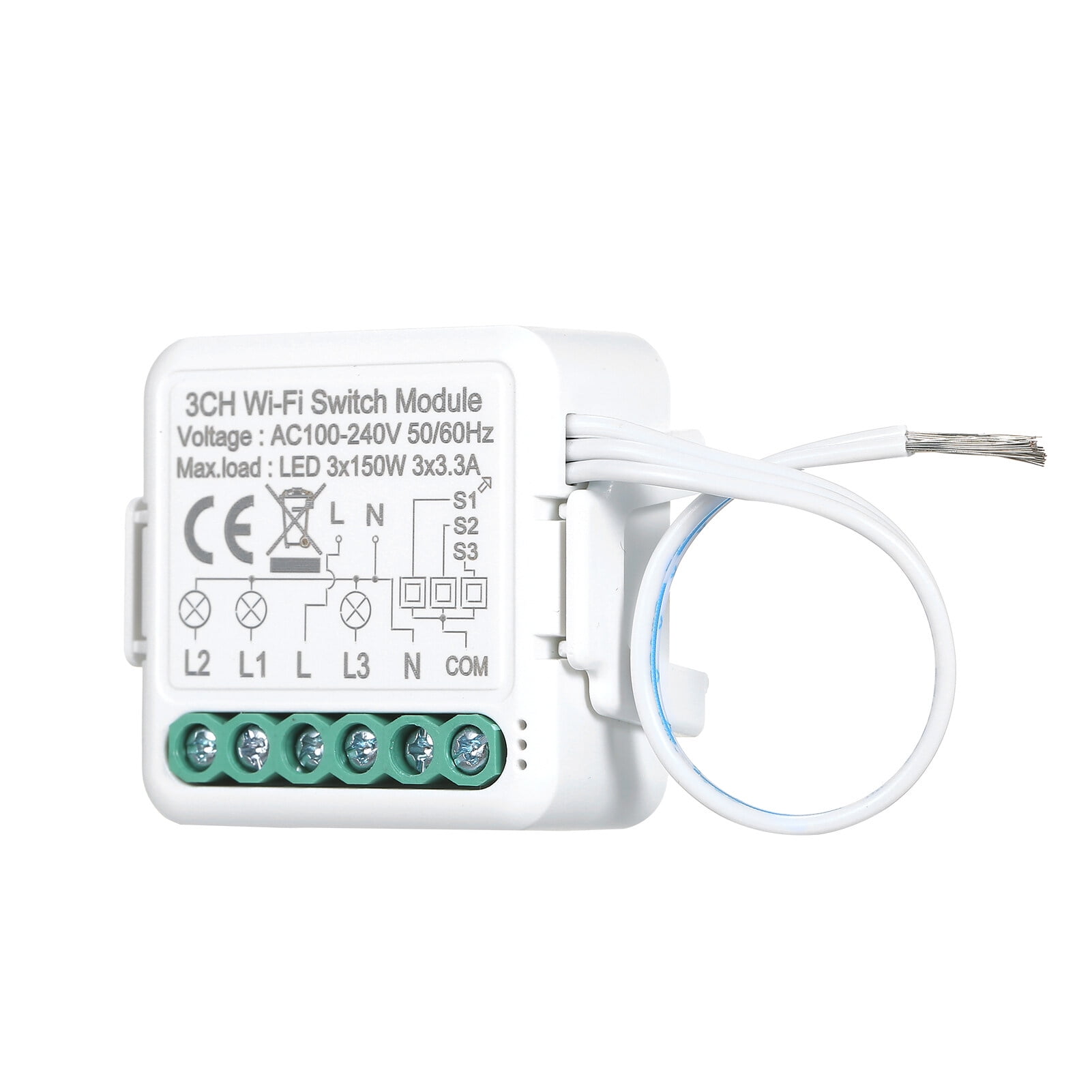 WiFi Smart Light Switch Module APP Remote Control Voice Control Group ...