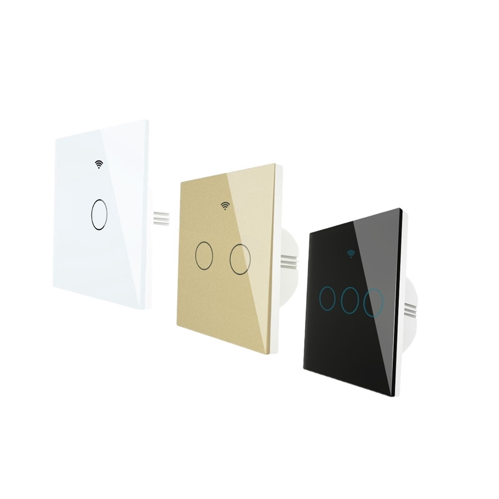 WiFi Smart Light Switch RF433 No Neutral Wire Single Fire Smart Life ...