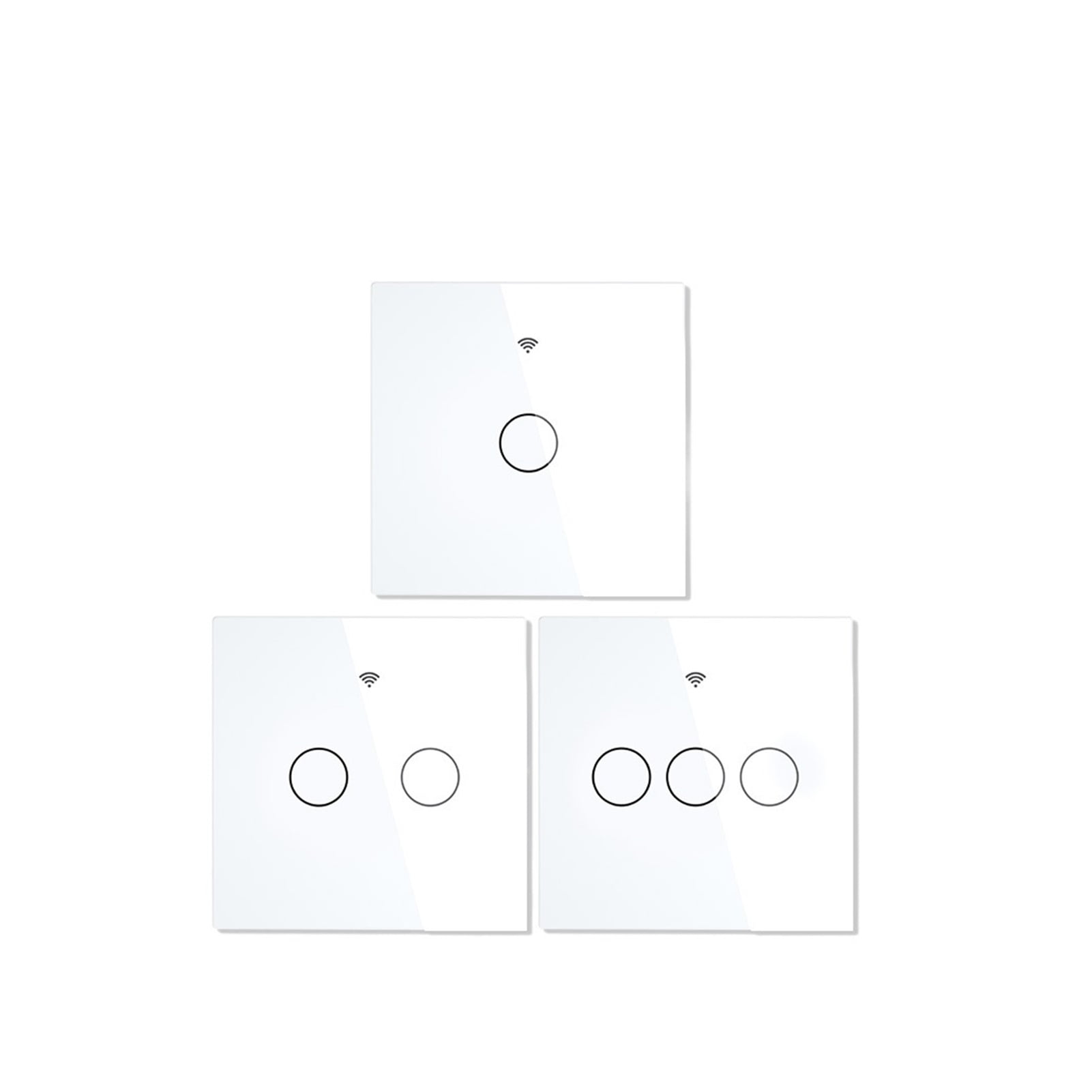 WiFi Smart Light Switch RF433 No Neutral Wire Single Fire Smart Life ...