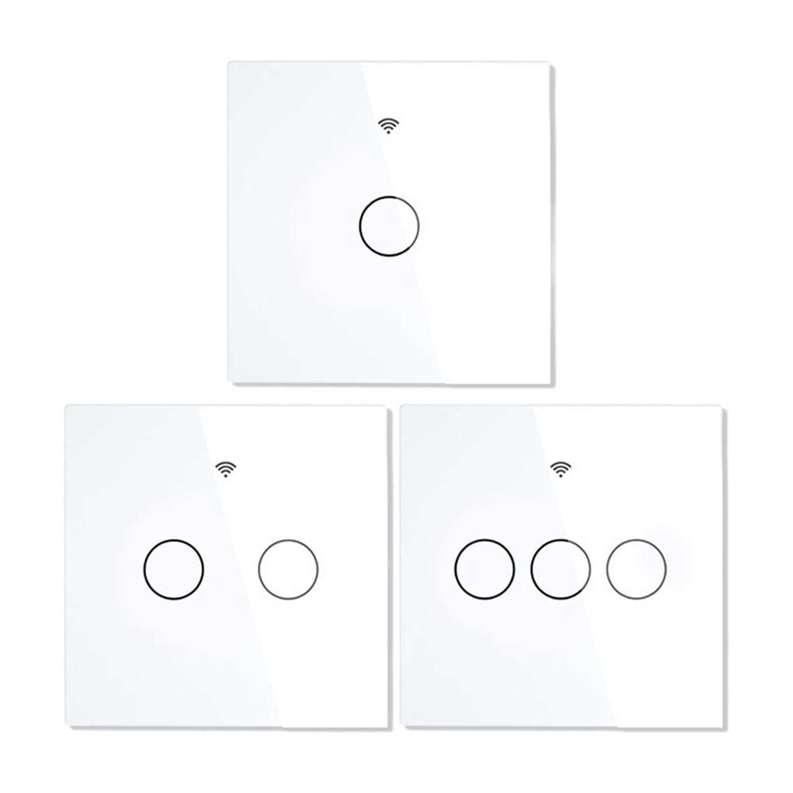 WiFi Smart Light Switch RF433 No Neutral Wire Single Fire Smart Life ...
