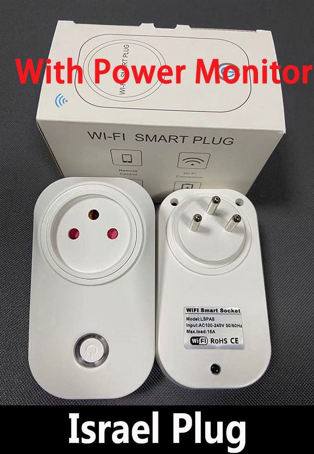 WiFi Smart Plug 16A Plug Power Socket Tuya APP Smart Home For Alexa ...