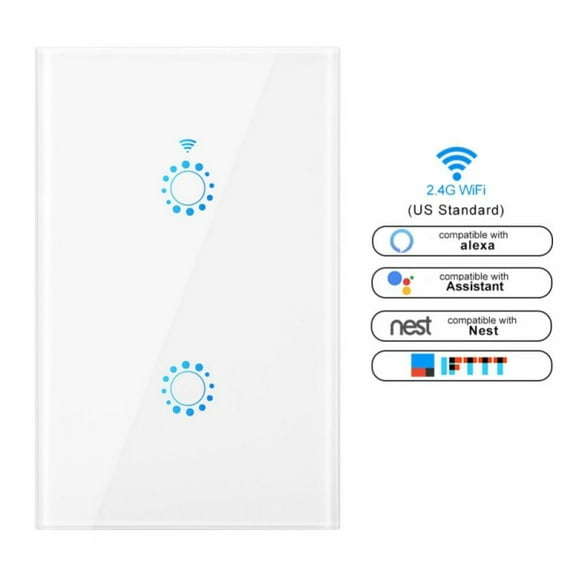 WiFi Enabled 3 Gang Touch Wall Switch - Alexa & Google Assistant ...