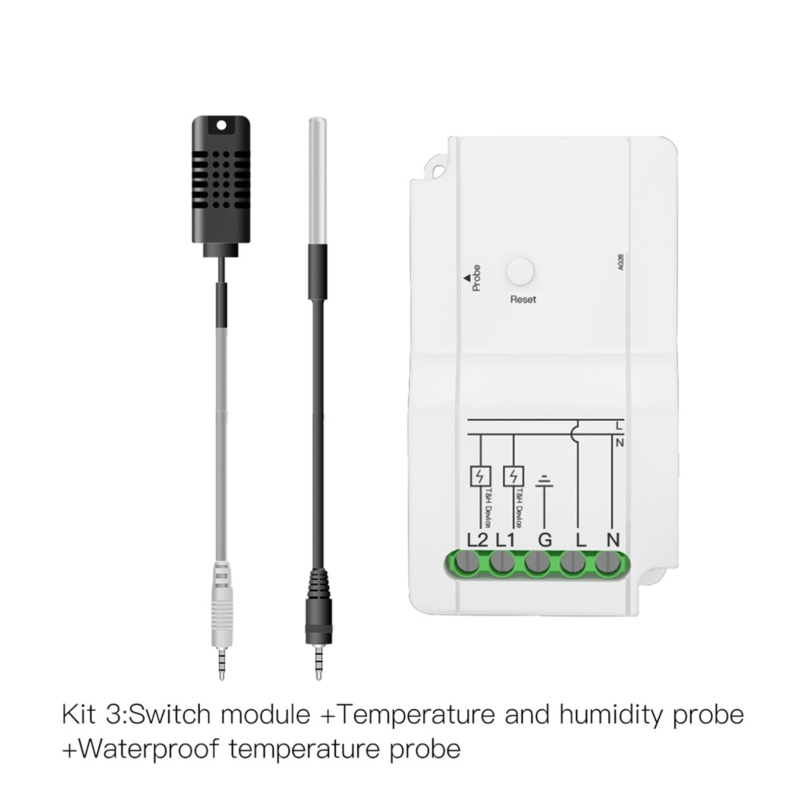 WiFi Smart Temperature Humidity Switch Module Sensor Dual Relay Output ...