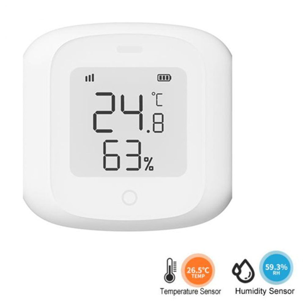 WiFi Smart Temperature and Humidity Sensor, Indoor Screen Thermometer ...