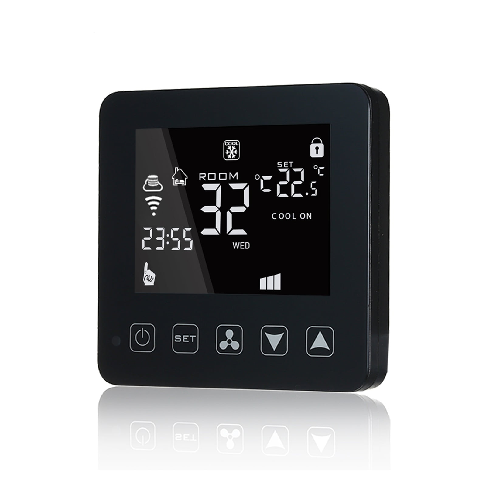 WiFi Smart Thermostat Touch Scereen Central Air Conditioner Fan Digital ...