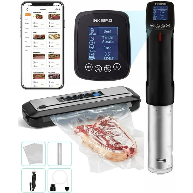 WiFi Sous-Vide-Machine & Vacuum Sealer Machine, Inkbird Sous Vide ...