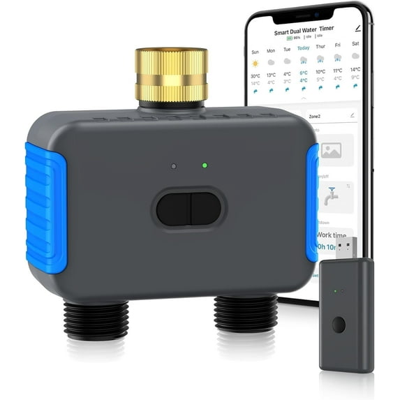 WiFi Sprinkler Timer, 2 XIULINone Smart Bluetooth Hose Timer ...