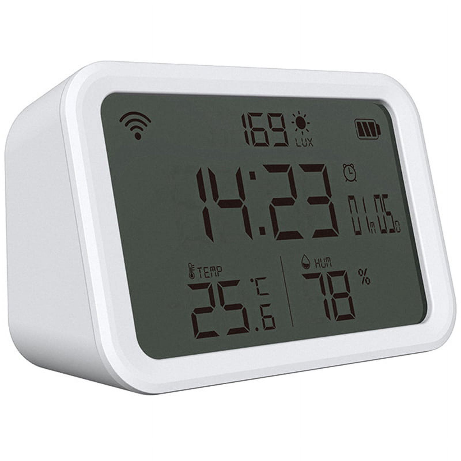 WiFi Thermometer Hygrometer Monitor: Digital Light Thermometer Humidity ...