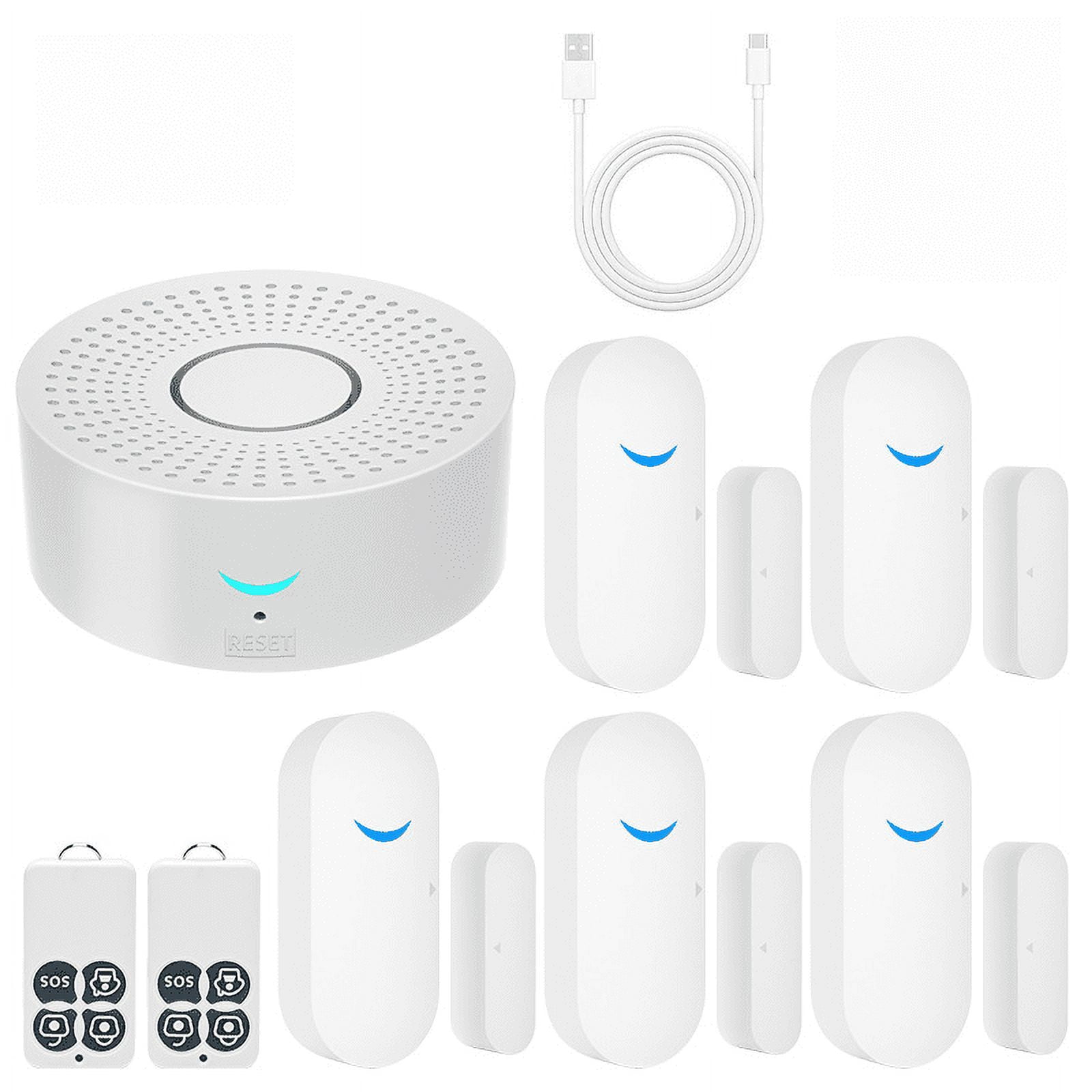 WiFi door alarm DIY smart home security system smart graffiti door and ...