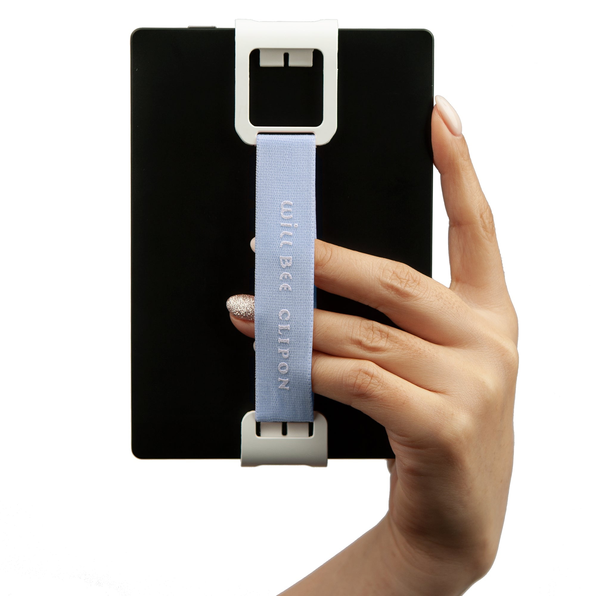 WiLLBee CLIPON Basic Dual (For 6 - 6.2 inch Device, Logo Blue) - Smartphone e-Book Hand Strap ...