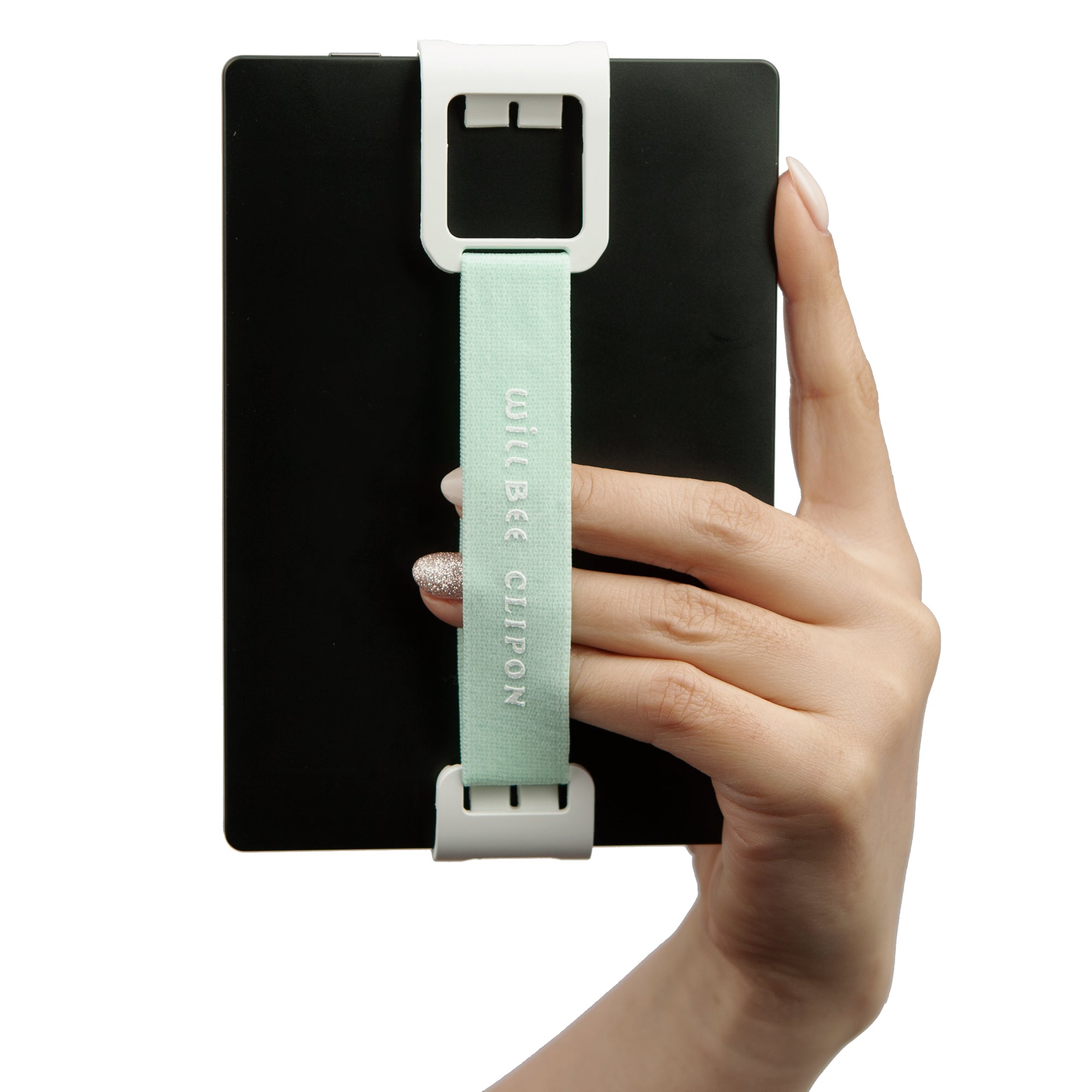 WiLLBee CLIPON Basic Dual (For 6.8 - 7 inch Device, Logo Mint) - Smartphone e-Book Hand Strap ...