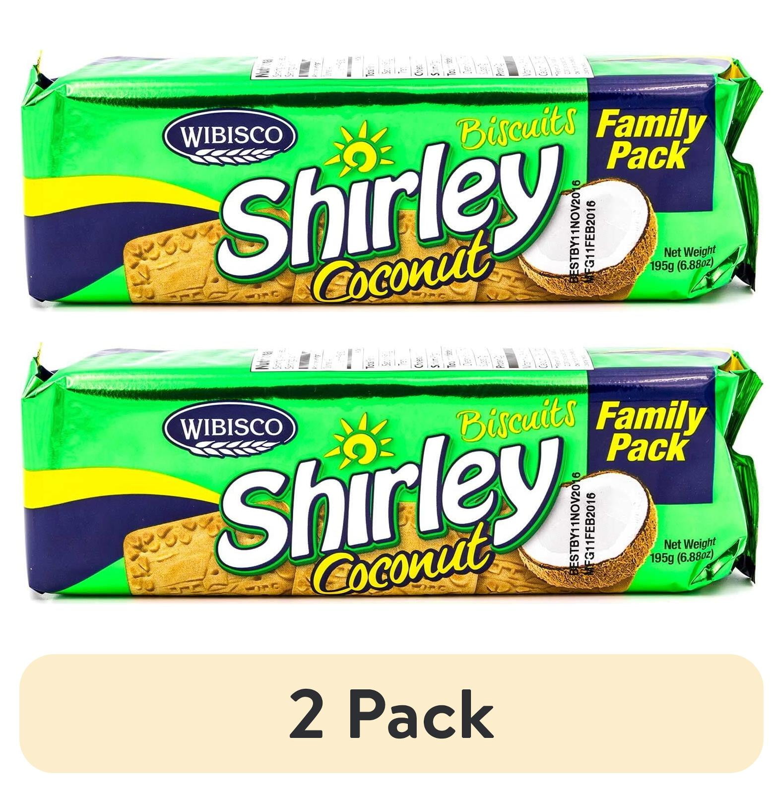 (2 pack) Wibisco Shirley Biscuits, Coconut, 6.88 Oz - Walmart.com