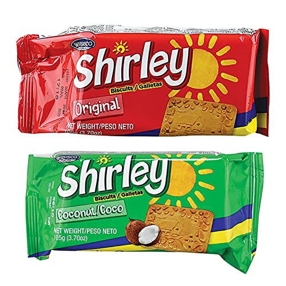 Wibisco Shirley BiscuitsEGSC Mixed Flavor (4 Packs of 3.7oz Each, 2 ...
