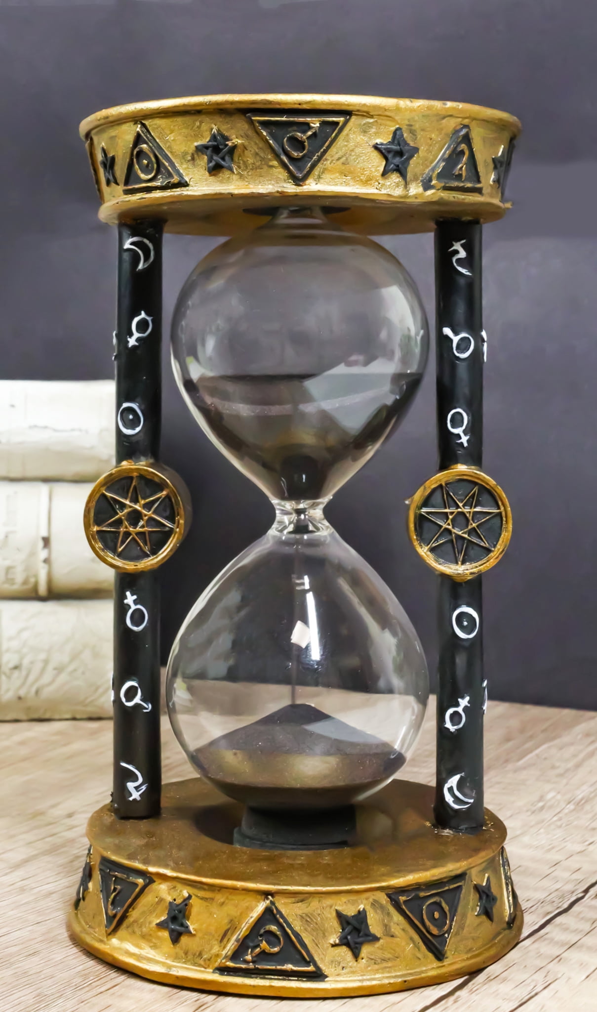 Wicca Metaphysical Sacred Symbols Astrology Zodiac Invertible Glass ...