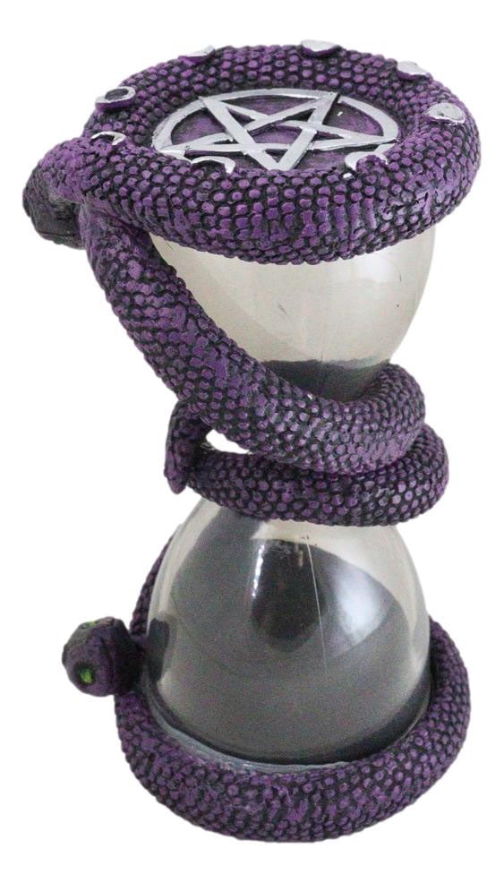 Wicca Moon Phase Pentagram Circle Slithering Mystic Snake Sand Timer ...